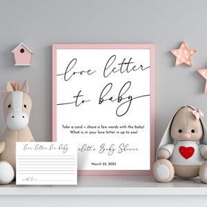 Baby Shower Games * Love Letter to Baby * Baby Boy * Baby Girl * Baby ...