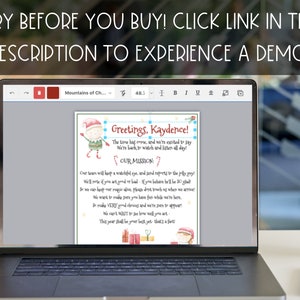 Editable Elf Letter, Christmas Letter, Printable Elf Letter to Kids - Etsy