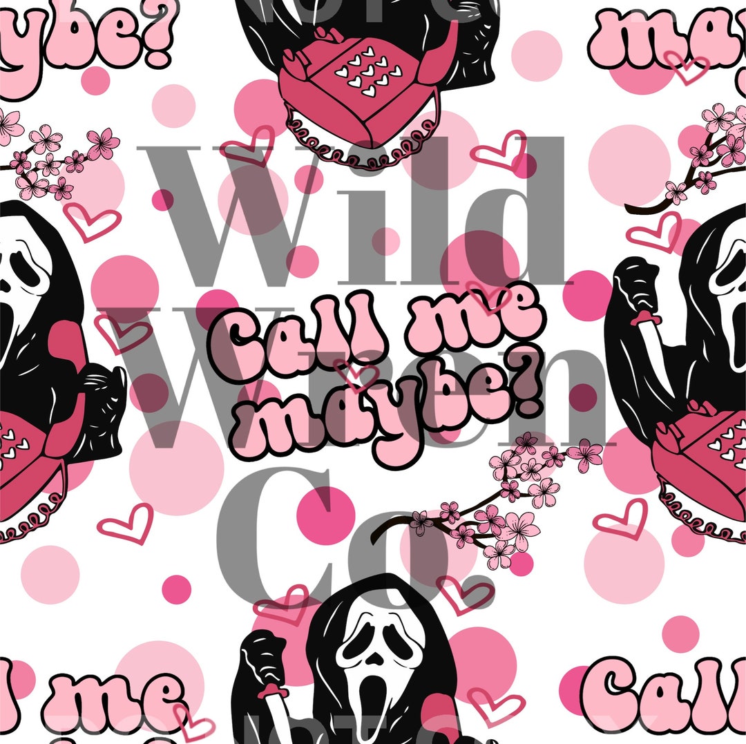 Horror Halloween Floral Pink Scary Seamless File Digital - Etsy