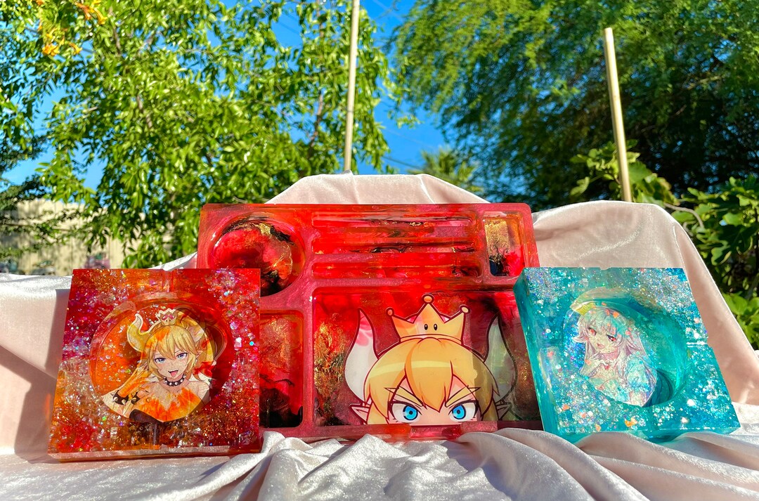 Gamer Rolling Tray and Dual Ashtray Set - 420 - Stoner Gift - Etsy