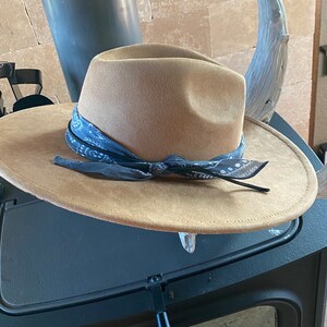 Hidden Gem's Womens Rancher Western Hand Burned Made to Order Cowgirl Extra Wide Brim ...