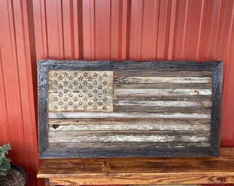 American Flag Barn Sign - Etsy