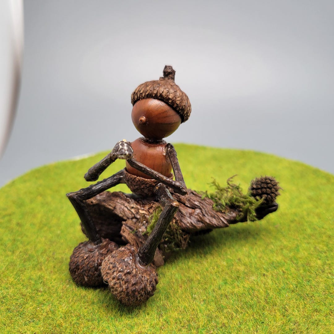 Oakie Acorn Elf, Fantasy Art Figurine. A Whimsical Gift for the Young ...
