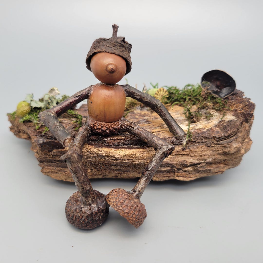 Oakie Acorn Elf Enjoying Nature. Great Gift for That Nature Loving Man ...
