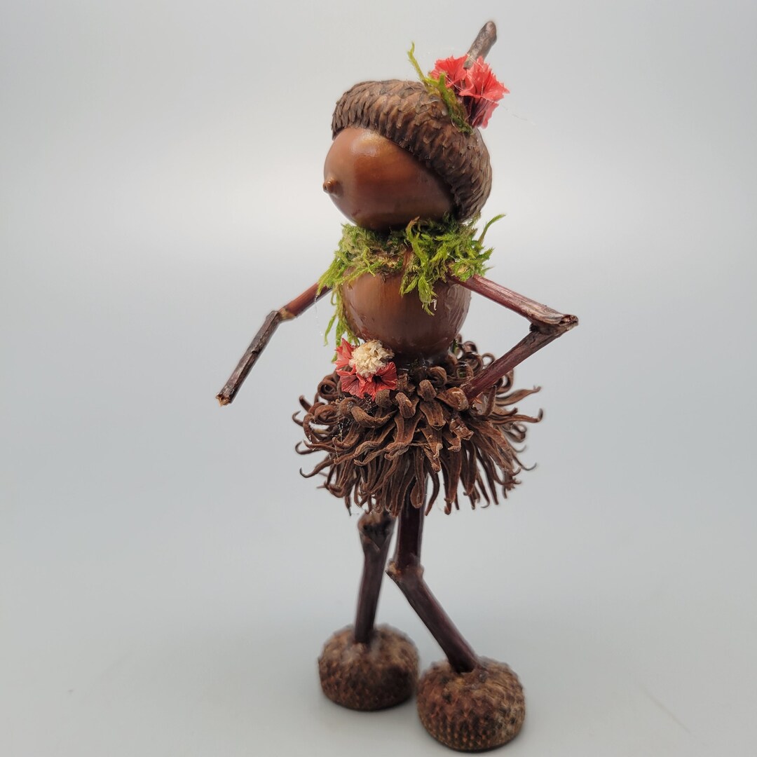 Oakie Acorn Elf Dressed up for the Holidays. - Etsy