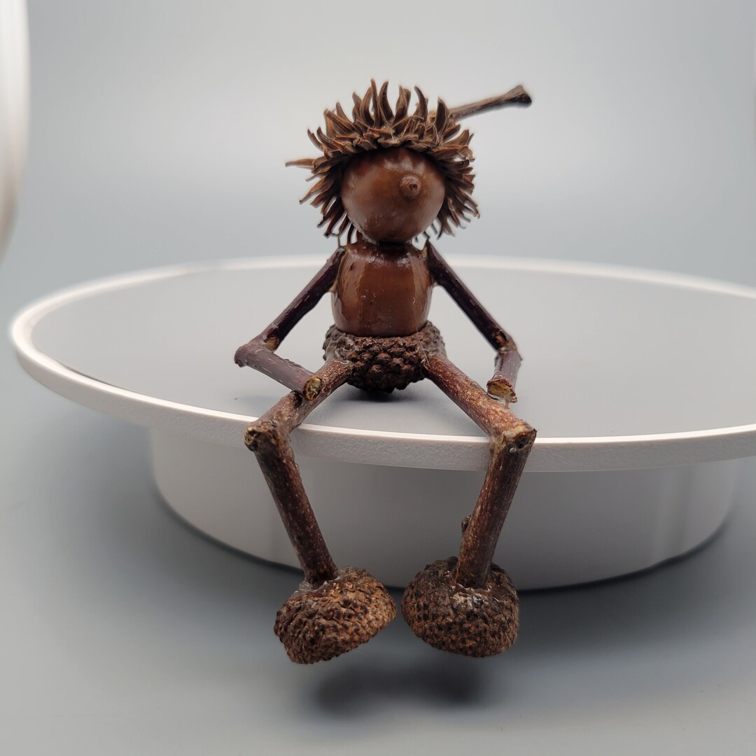 Oakie Acorn Elf Fantasy Art Sculpture. Great Office Gift. Shelf Oakie ...