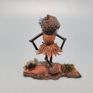 Oakie Acorn Elf Dancing Among the Flowers. - Etsy