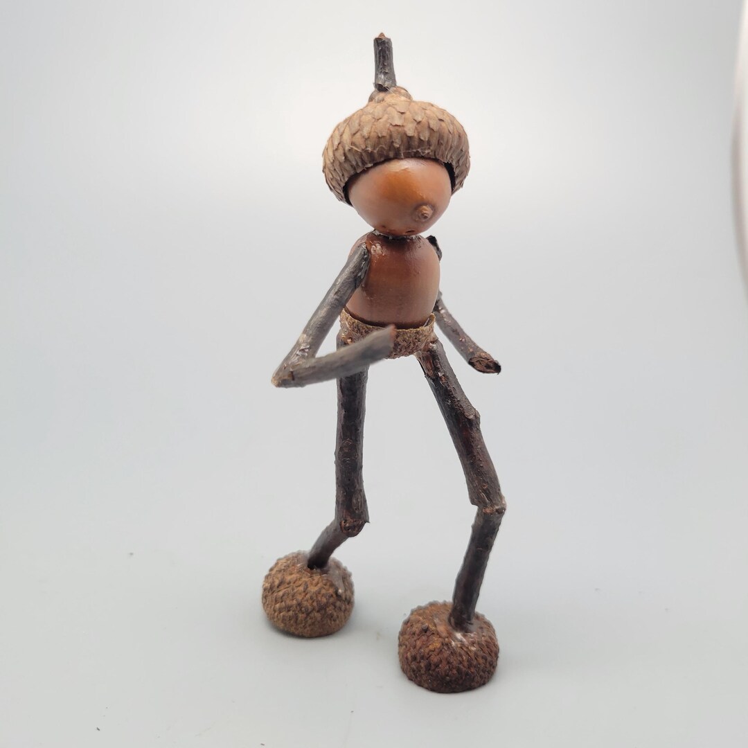 Oakie Acorn Elf Walking. Fantasy Art Figurine Made to Add a Touch of ...