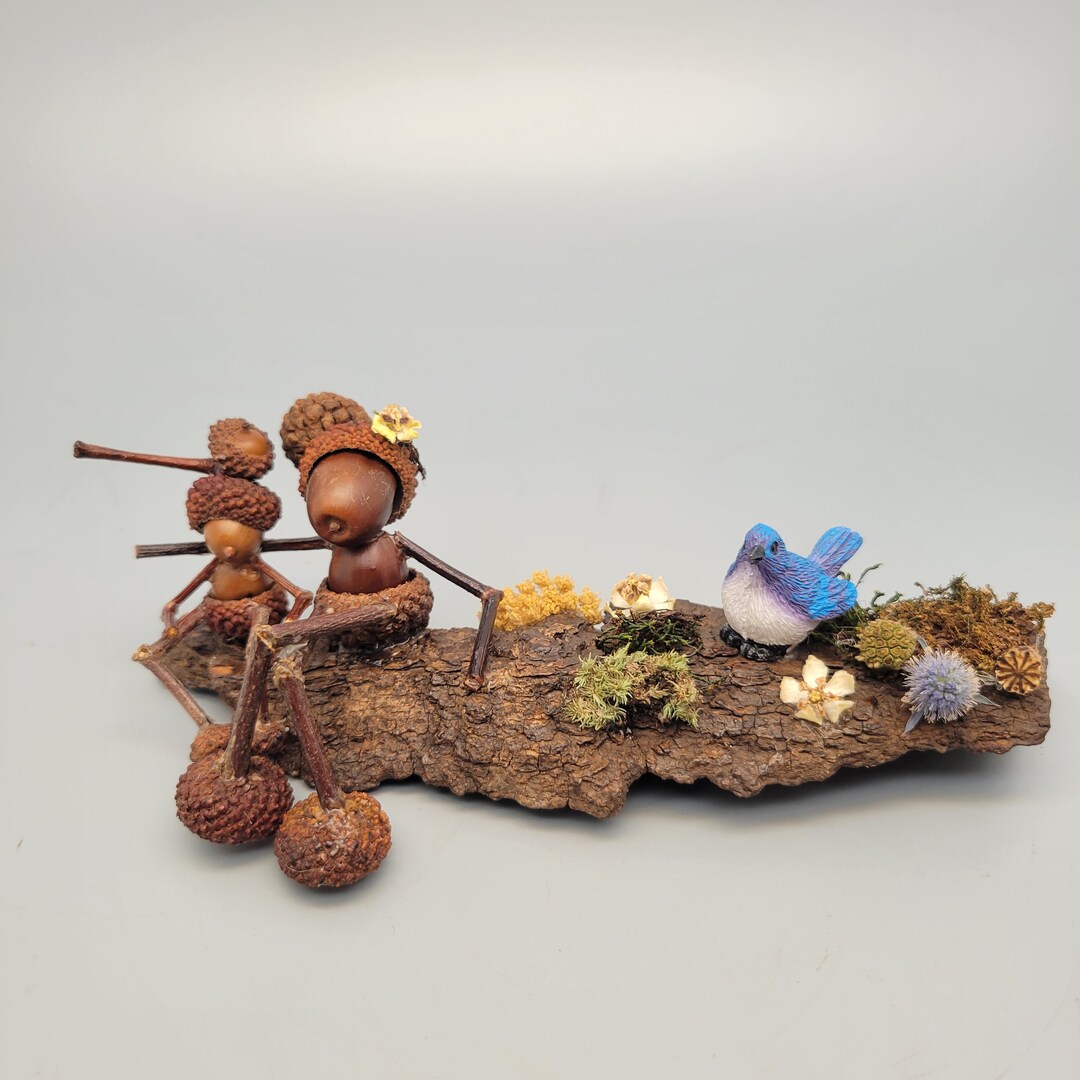 Oakie Acorn Elf Mother Spending Time With Her Child in Nature. say It ...