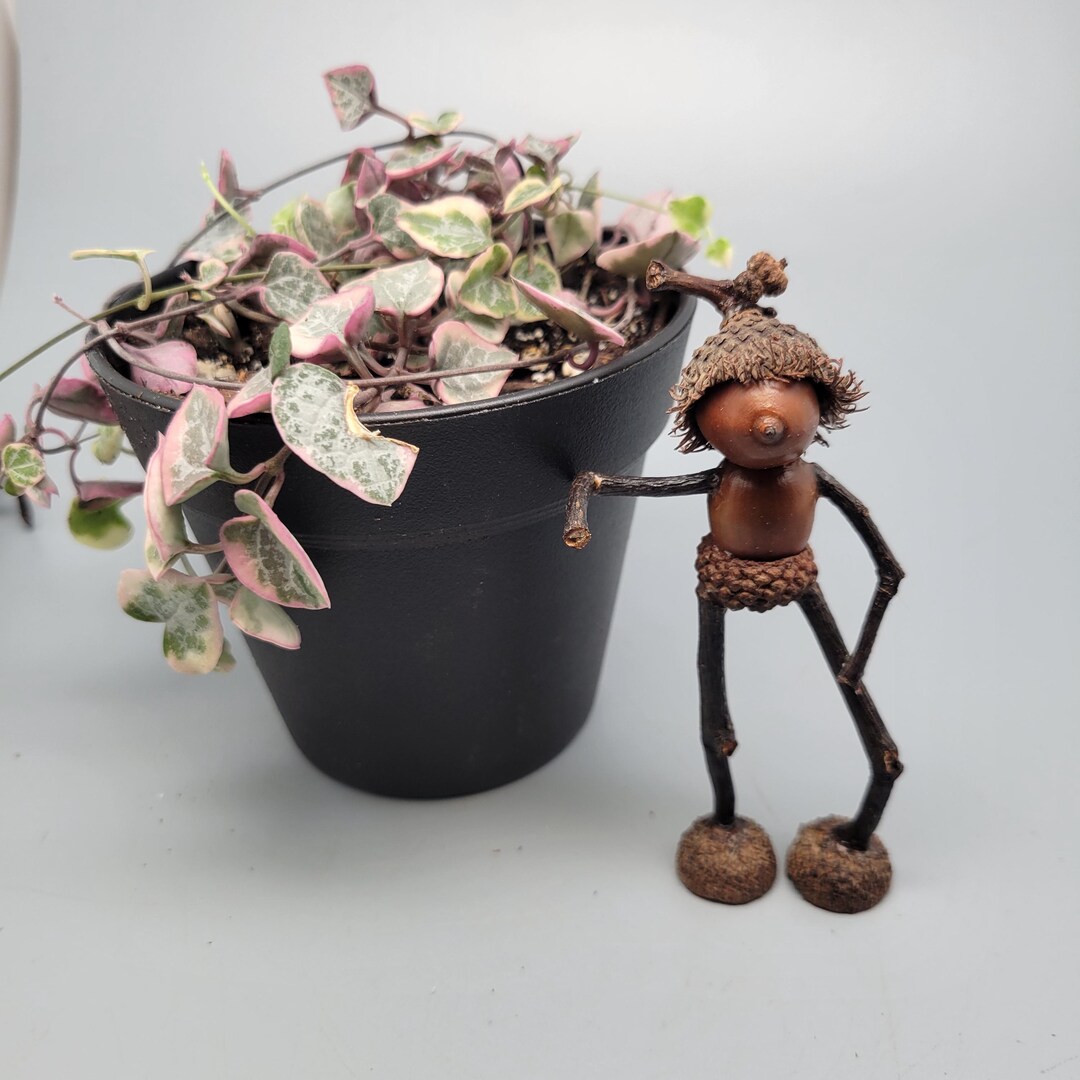 Oakie Acorn Elf Fantasy Art Figurine. Perfect as Photo Prop or Plant ...