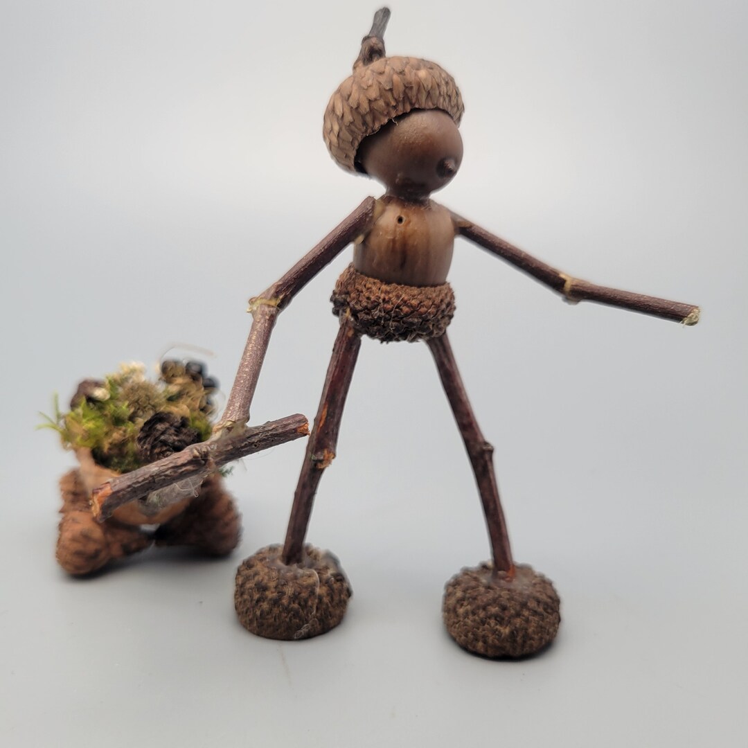 Oakie Acorn Elf Pulling a Wagon of Foraged Materials. say It With ...