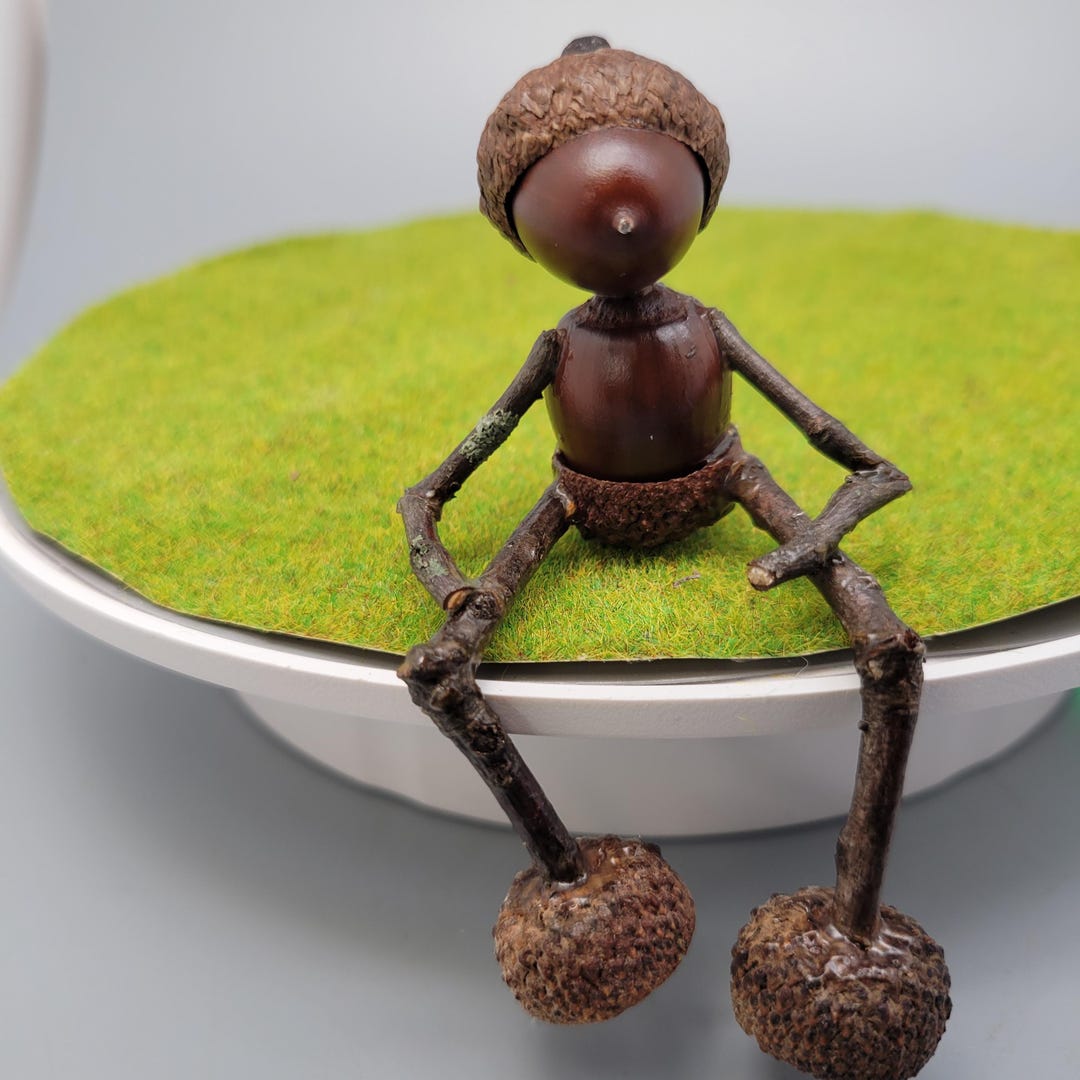 Oakie Acorn Elf, Fantasy Art Figurine. Can Be Sat on a Shelf, a ...