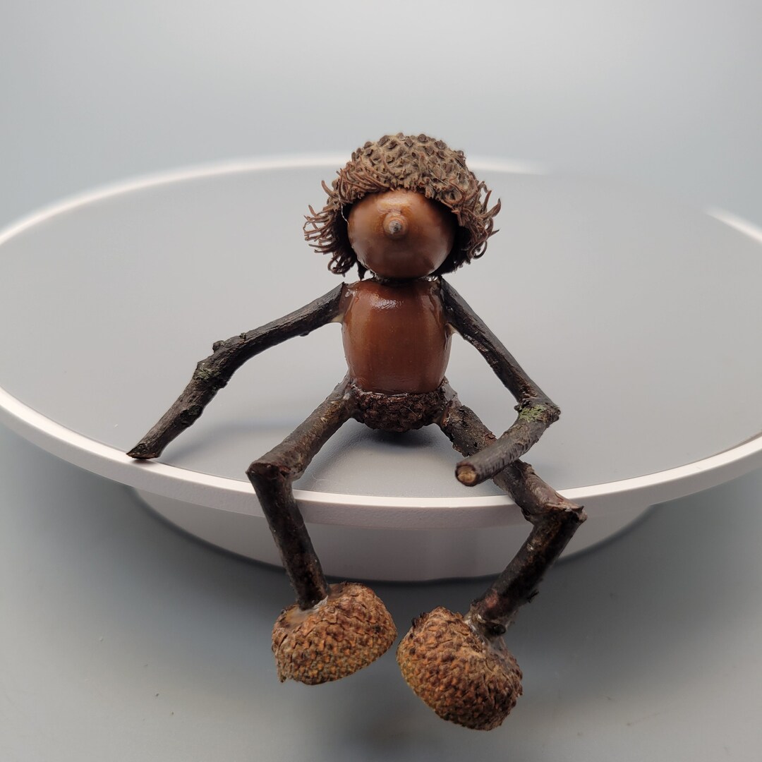 Oakie Acorn Elf Sitting, Fantasy Art Sculpture. - Etsy Oakie Acorn Elf Sitting, Fantasy Art Sculpture. - Etsy