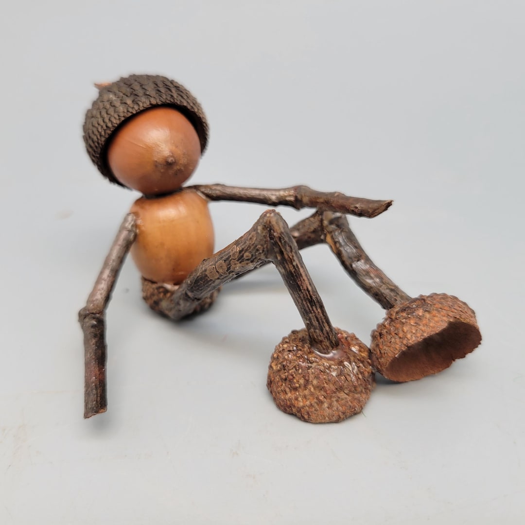 Oakie Acorn Elf. A Whimsical, Fantasy Art Figurine for the Nature Lover ...