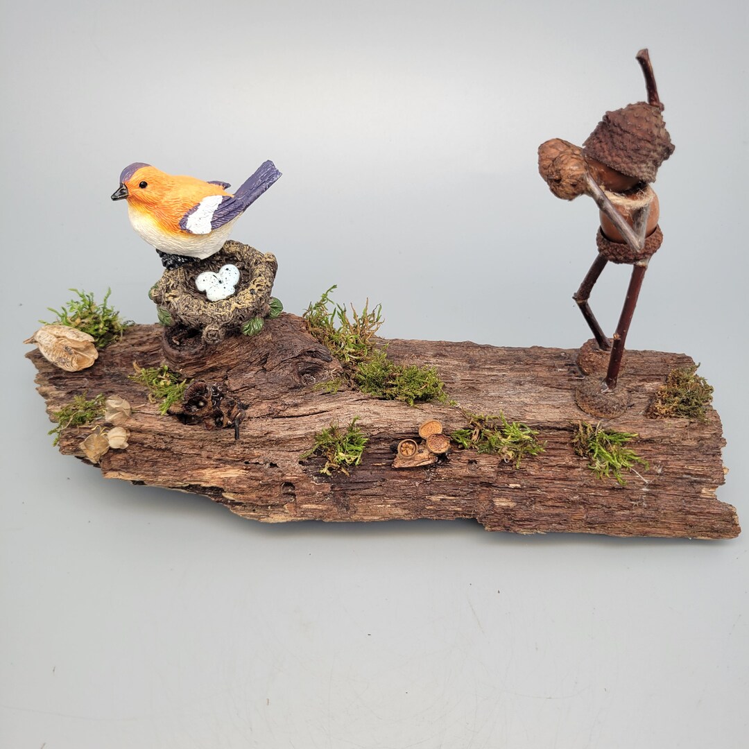 Oakie Acorn Elf Birdwatcher. Fantasy Art Sculpture. - Etsy Oakie Acorn Elf Birdwatcher. Fantasy Art Sculpture. - Etsy