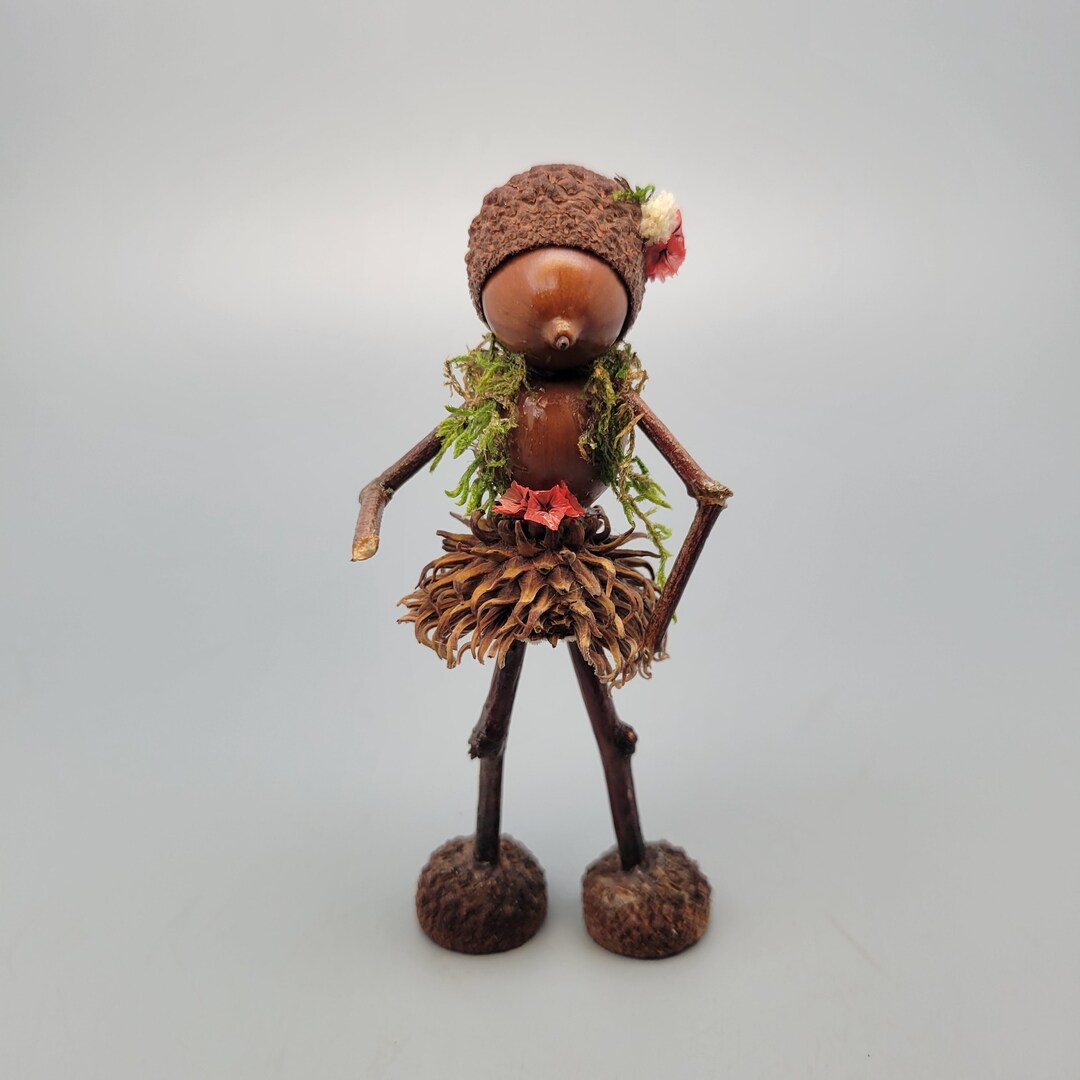 Oakie Acorn Elf Dressed up in Her Christmas Finest. - Etsy