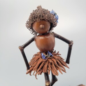 Oakie Acorn Elf Dancing Among the Flowers. - Etsy