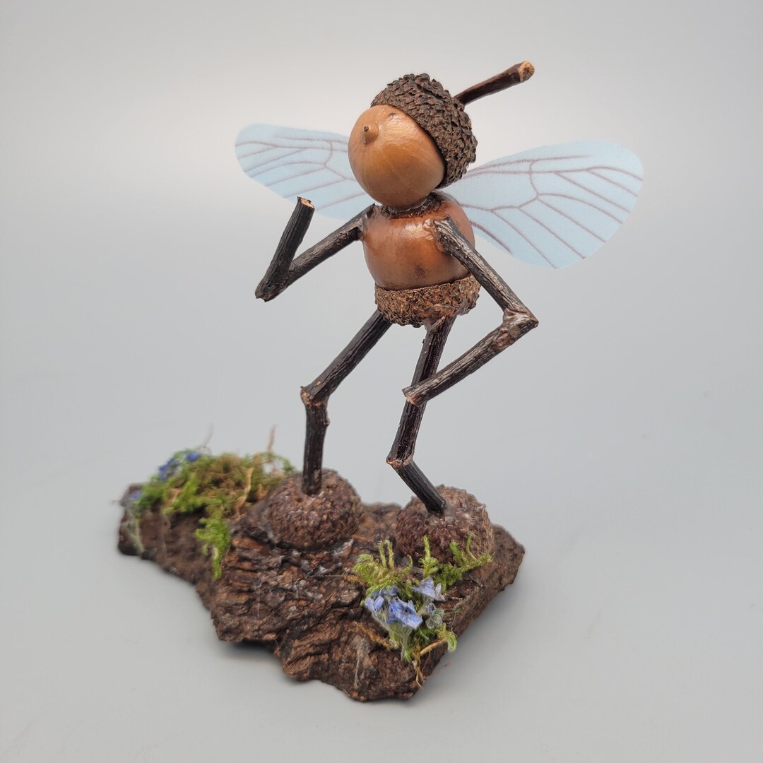 Oakie Acorn Elf Fairy Blowing a Kiss. "say It With Oakies" Fantasy Art ...