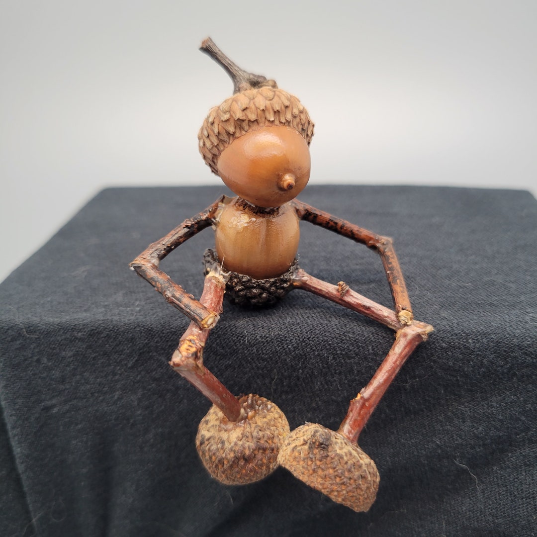 Oakie Acorn Elf Sitting on the Edge. Shelf Oakie. - Etsy