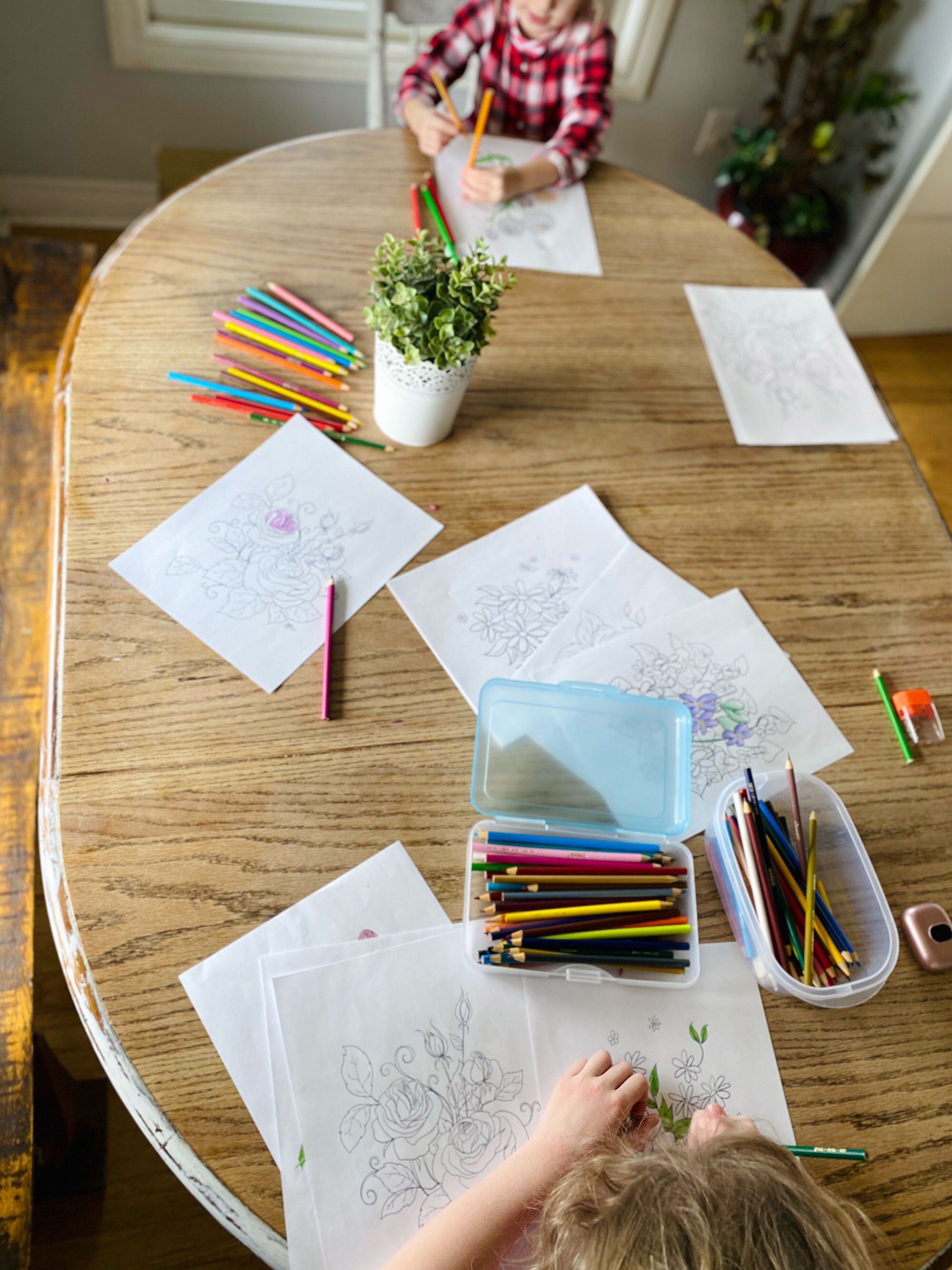FLORAL ART COLLECTION Coloring Pages | Downloadable Art | Printable ...