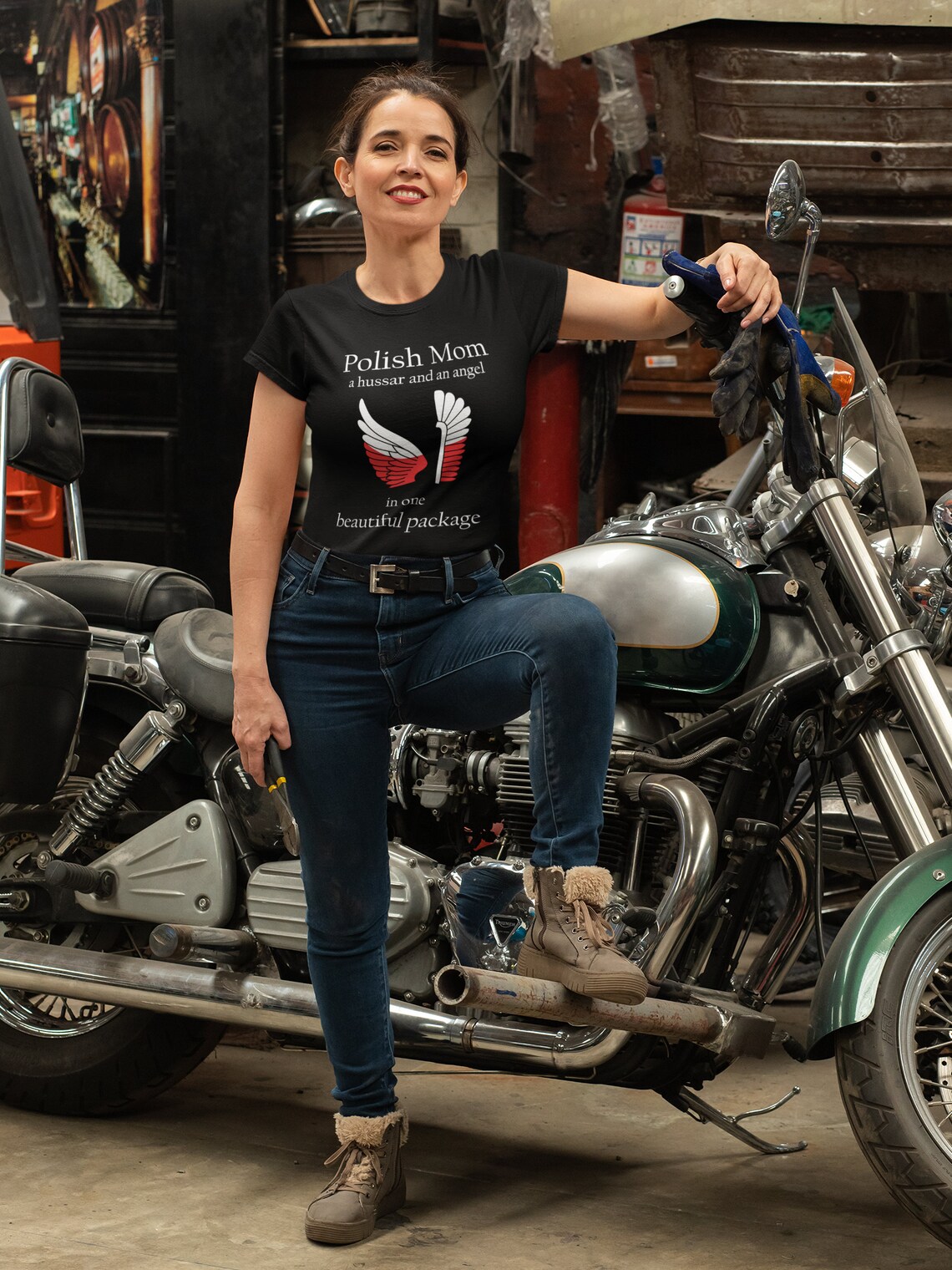 Polish Mom T-shirt | Hussar and Angel | Koszulka Dla Mamy | T-shirt for ...