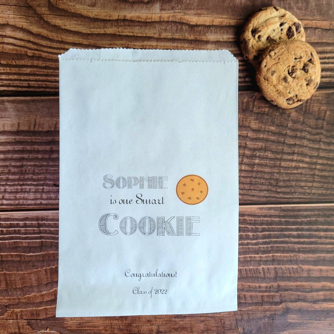 One Smart Cookie| Graduation Party Gift Bag| Graduation Party Favor Bag ...