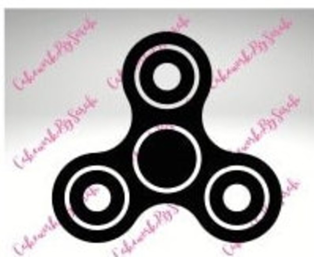 Fidget Spinner, Fidget Spinner Svg, Silhouette, Spinner Ring, Fidget ...