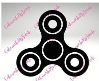 Fidget Spinner, Fidget Spinner Svg, Silhouette, Spinner Ring, Fidget ...