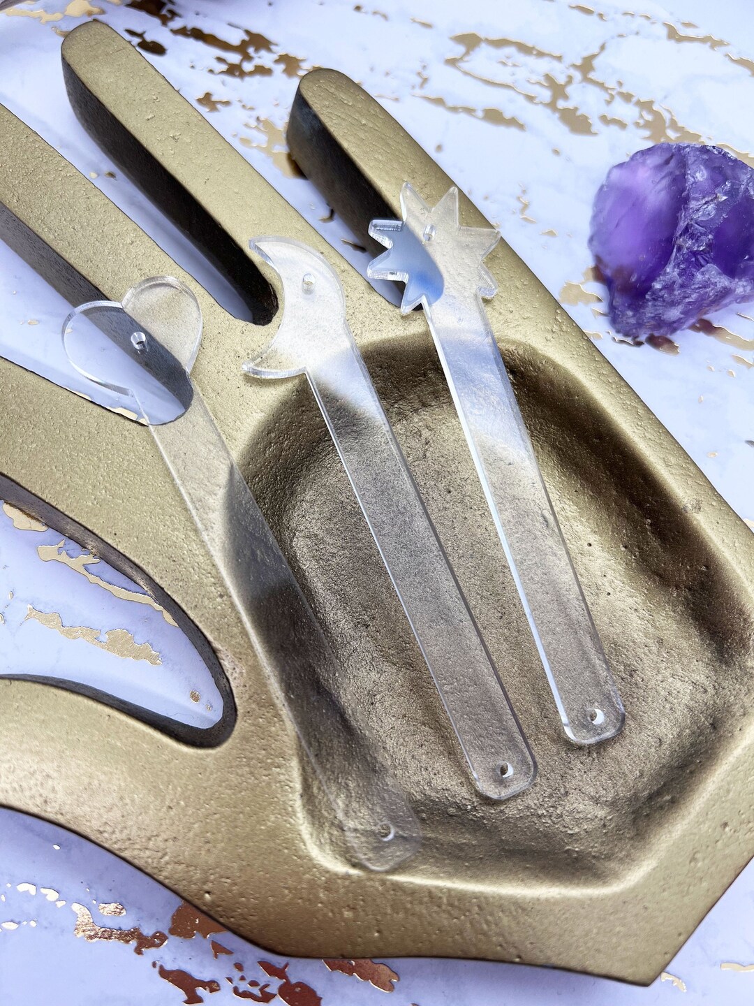 Earring Try on Sticks 3 Pack Try on Two Sides Clear - Etsy