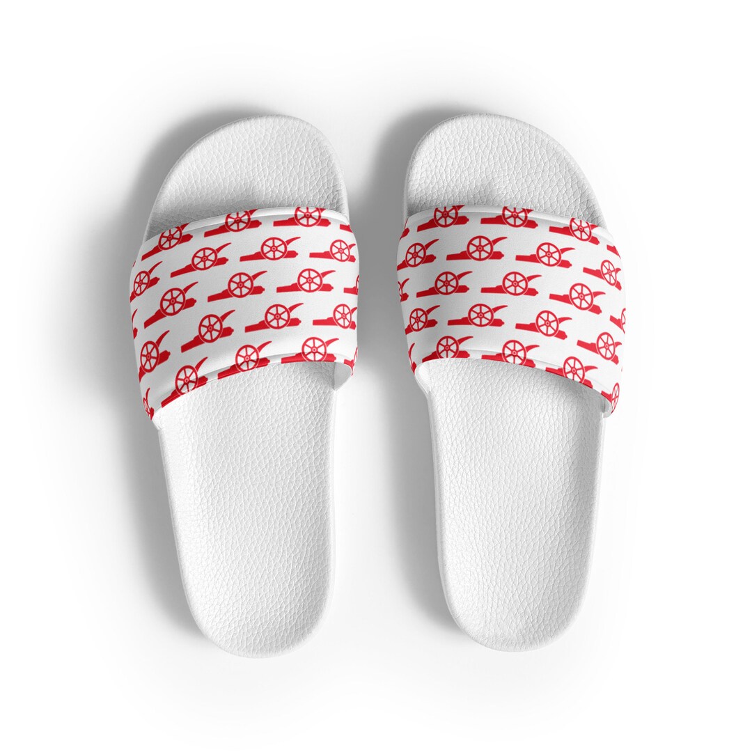 Arsenal FC Gunners Slides / Sandals Great Soccer Gift - Etsy