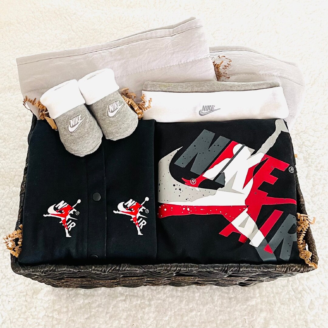 Nike Baby Boy Gift Basket Basketball Boy Baby Clothes Nike Baby Hat ...