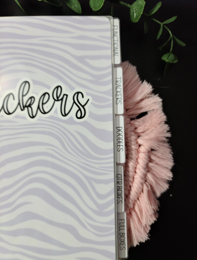 Sticker Divider Labels for Reusable Sticker Book Planner - Etsy