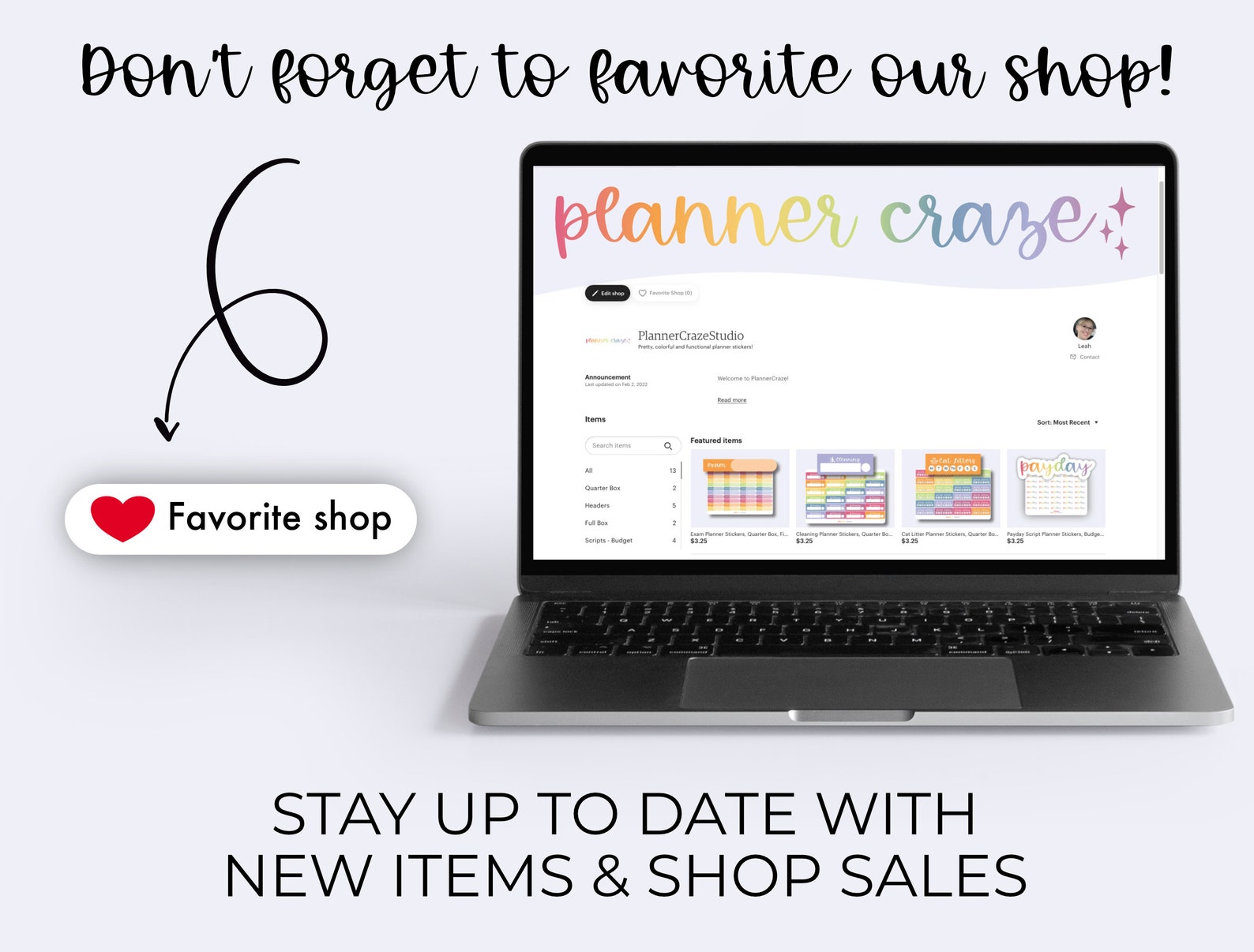 CUSTOM Corner Planner Stickers Work Vacation Reminder Erin - Etsy