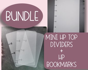 SIDE Tabs, MINI HP Frosted Dividers, Set of 6, Frosted Plastic, Divider ...