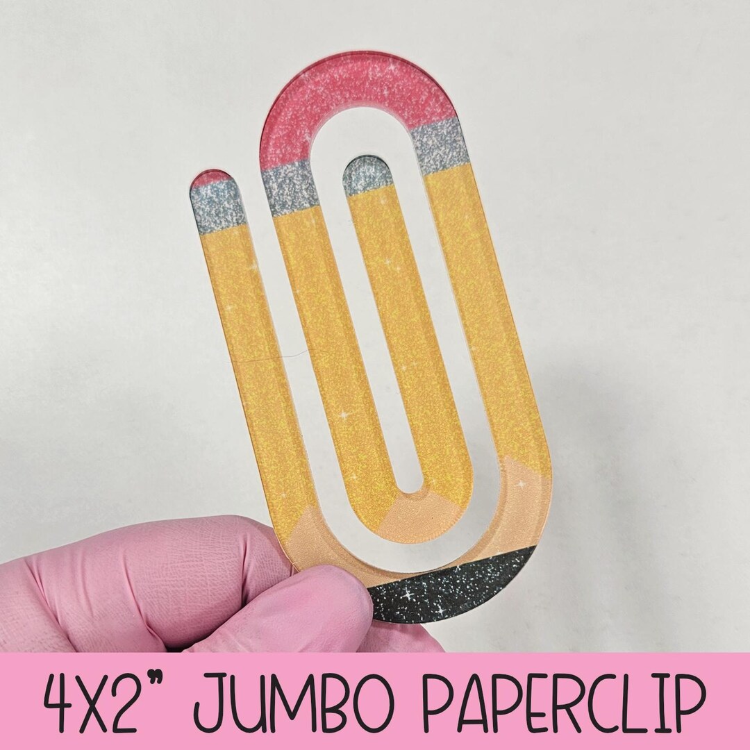 Jumbo Paperclip, Bookmark, Gift Idea for Teacher, Girl, Mom, Family ...