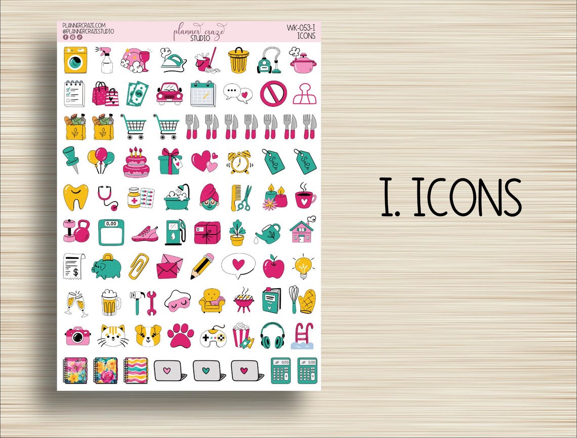 Weekly Planner Stickers, Planning, EC, Labels, Erin Condren Life ...
