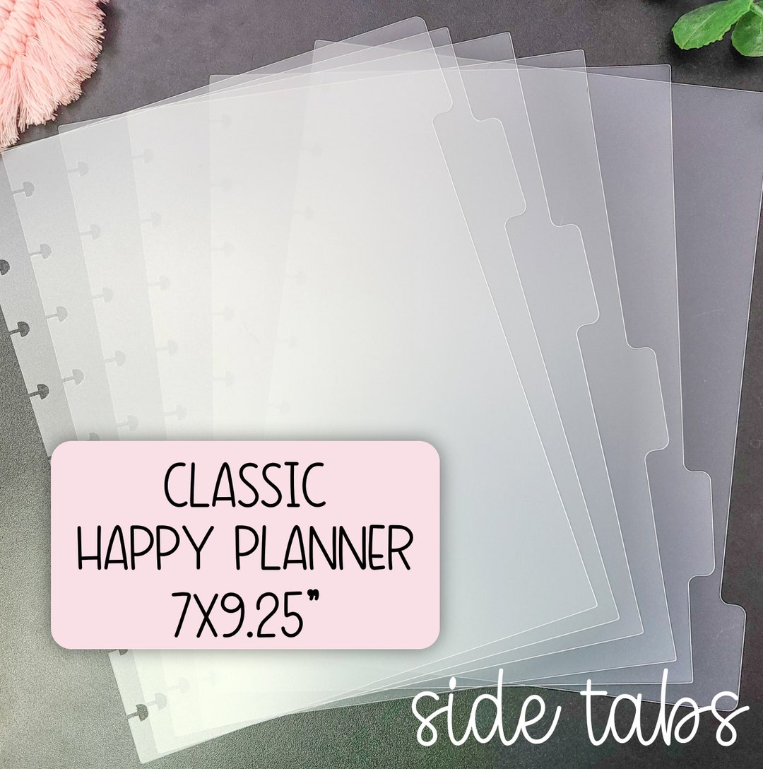 SIDE Tabs, Classic HP Frosted Dividers, Set of 6, Frosted Plastic ...