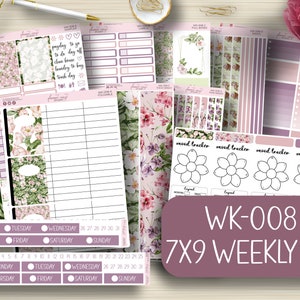 7x9 Weekly Planner Stickers, Planning, EC, Labels, Erin Condren Life ...