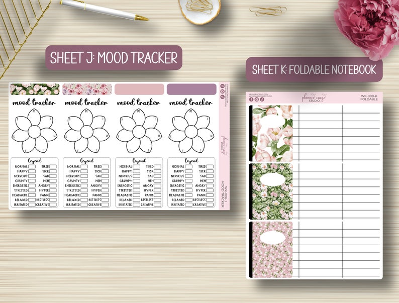 7x9 Weekly Planner Stickers Planning EC Labels Erin - Etsy