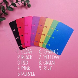 Discbound Planner Bookmark, Set of 4, Frosted Plastic, Divider Insert ...