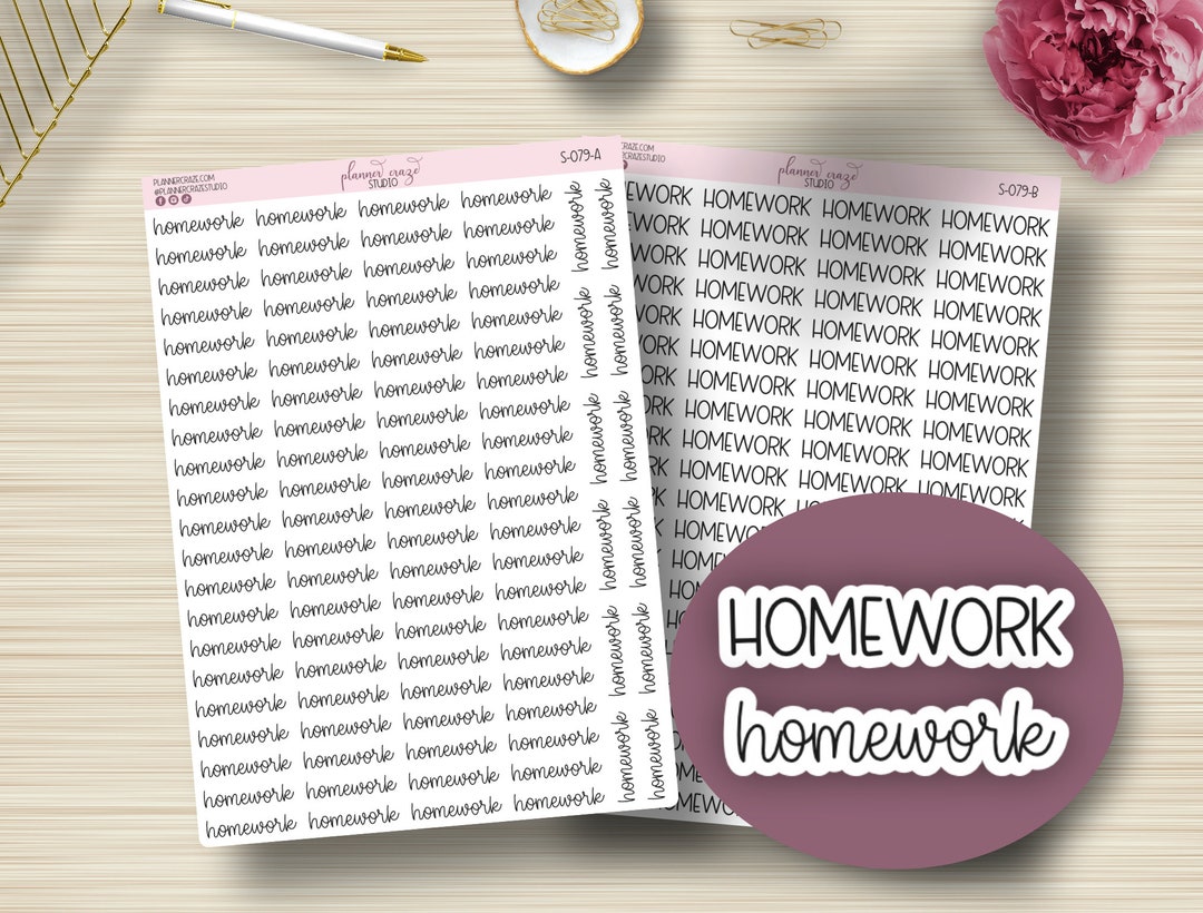 Homework, Planner Stickers, School, Class, Scripts, Event, Planning ...