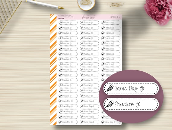 Cheerleading Stickers Cheer Practice Game Day Scripts - Etsy