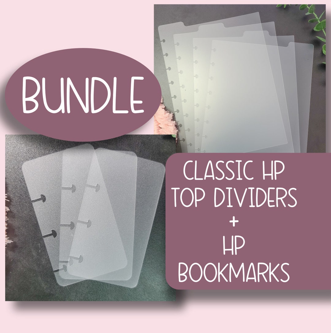 Bundle Classic HP Top Tabs and Bookmarks, Frosted Plastic Dividers, Set ...