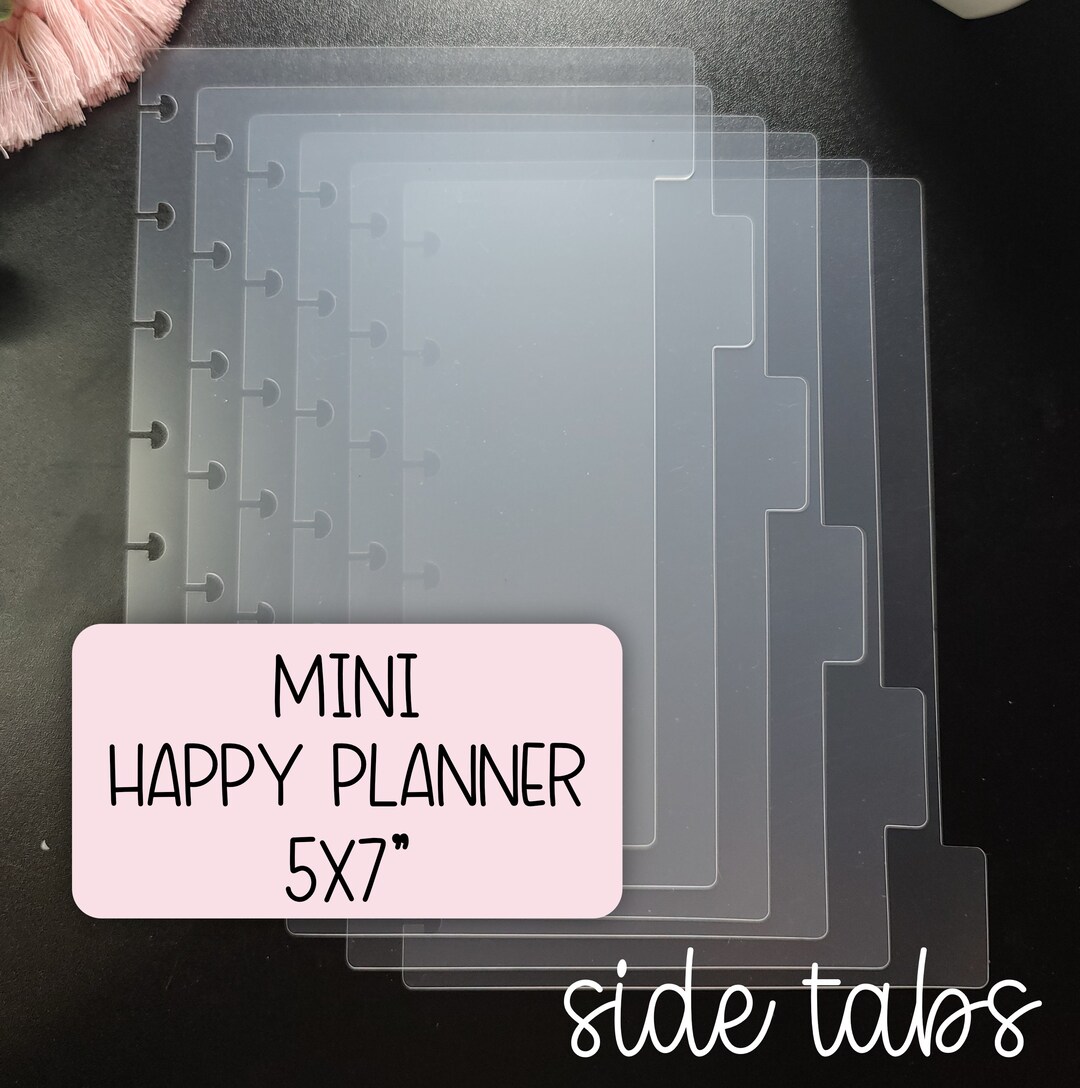 SIDE Tabs, MINI HP Frosted Dividers, Set of 6, Frosted Plastic, Divider ...