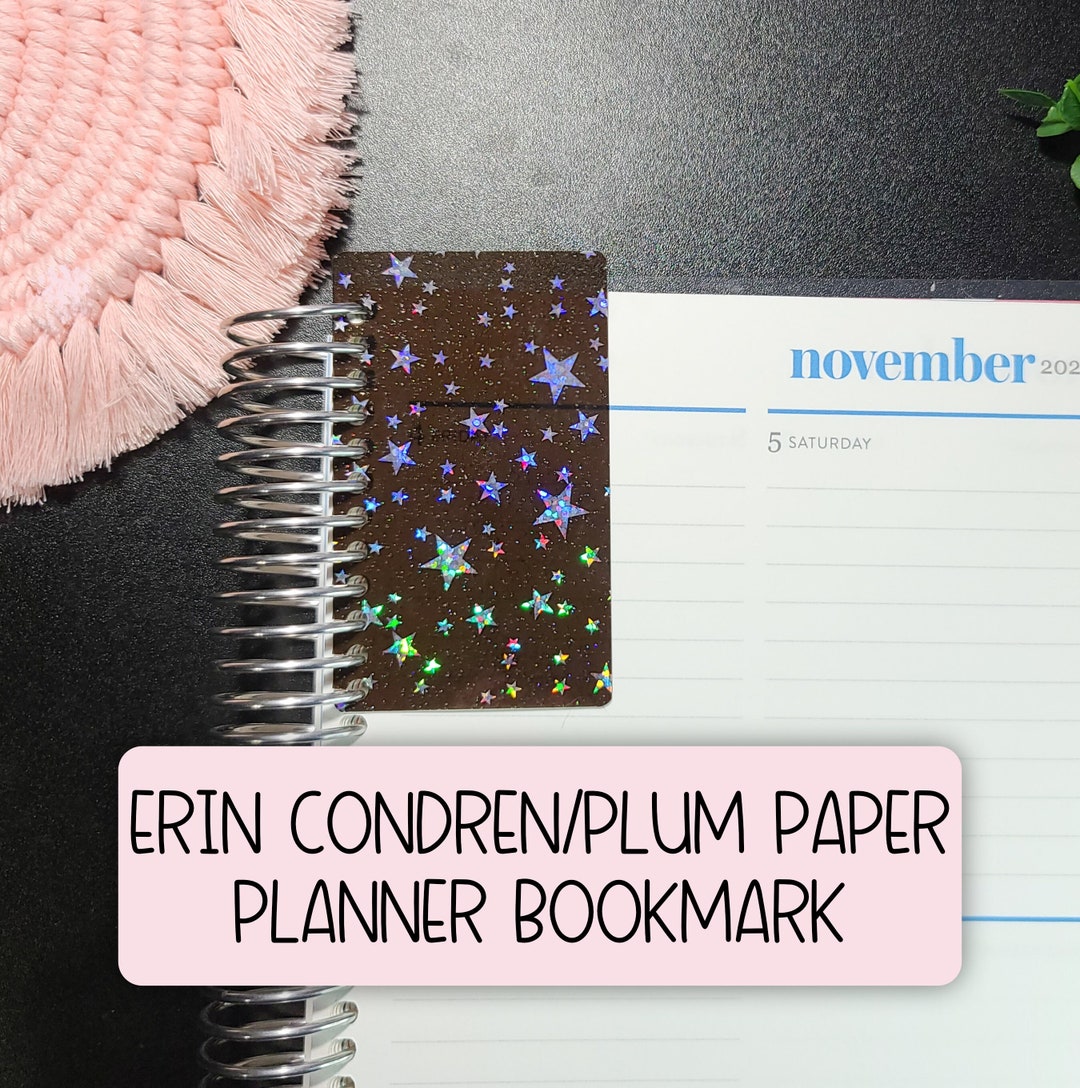 Set of 2, Pick Your Color, Jelly Coil Planner Bookmark, Erin Condren ...