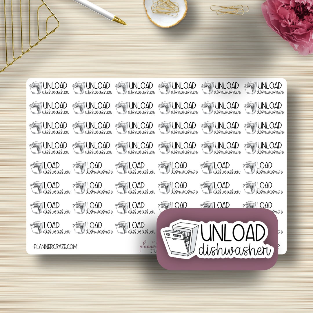 Unload Load Dishwasher, Planner Stickers, Scripts, Event, Planning ...