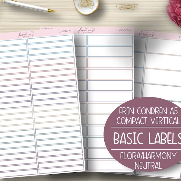 A5 Vertical Compact Stickers - Etsy