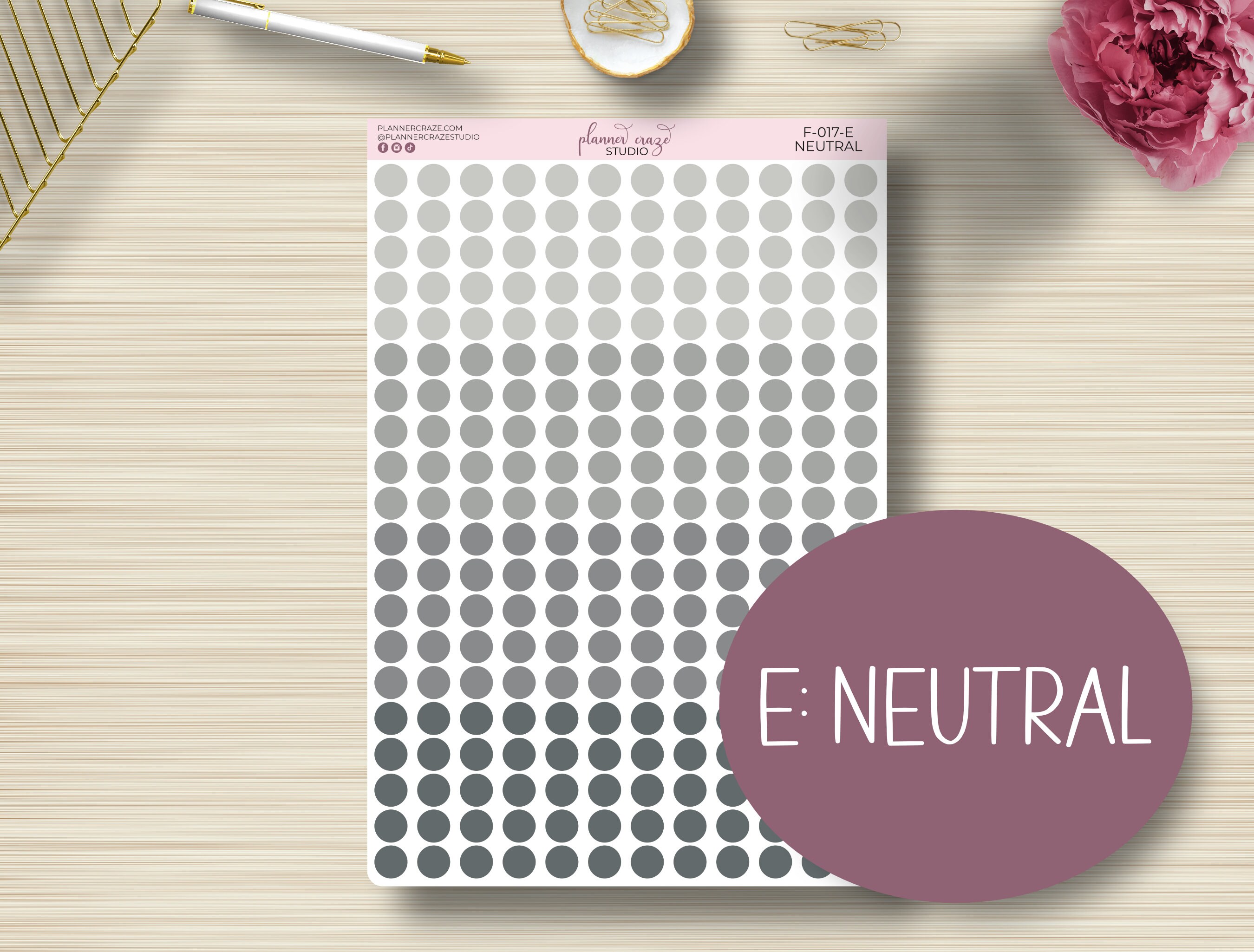 Transparent 0.25 Dots Clear Planner Stickers Planning - Etsy