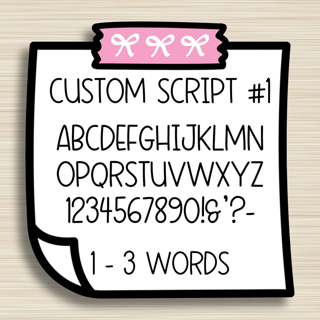 CUSTOM Script Stickers, Cursive, Planning Sticker, Erin Condren, EC ...