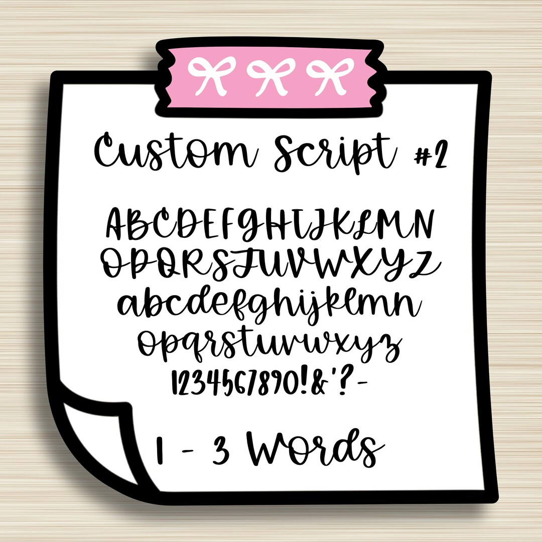 CUSTOM Script Stickers, Cursive, Planning Sticker, Erin Condren, EC ...